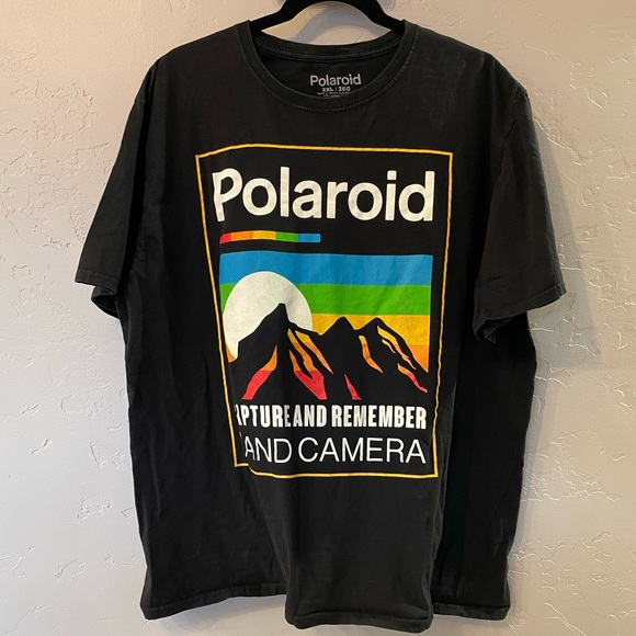 Polaroid | Shirts | Polaroid Capture And Remember Land Camera Graphic ...